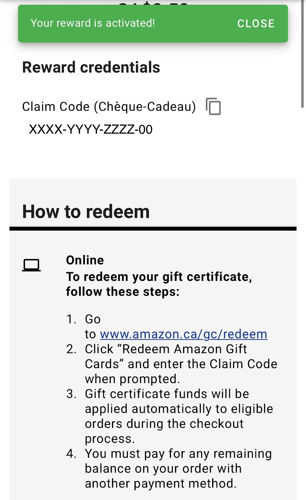 I am having trouble with my Amazon reward. – MISTPLAY