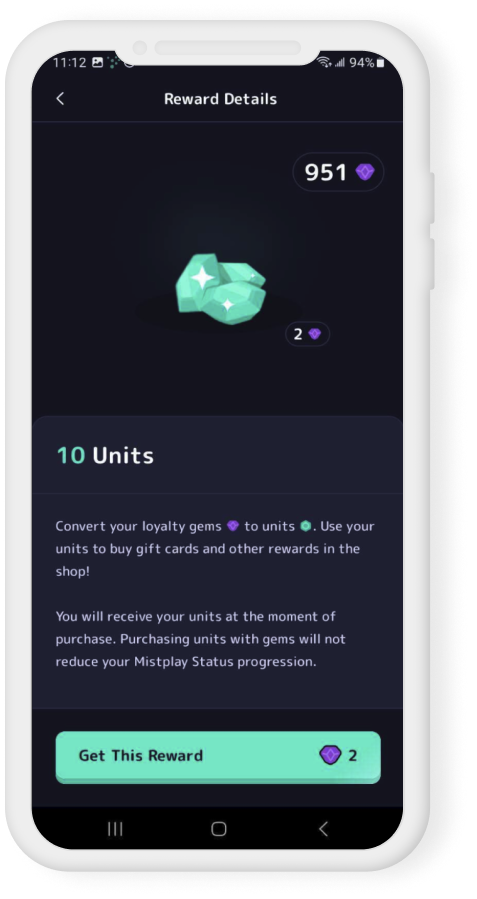 How can I redeem units for rewards? – MISTPLAY